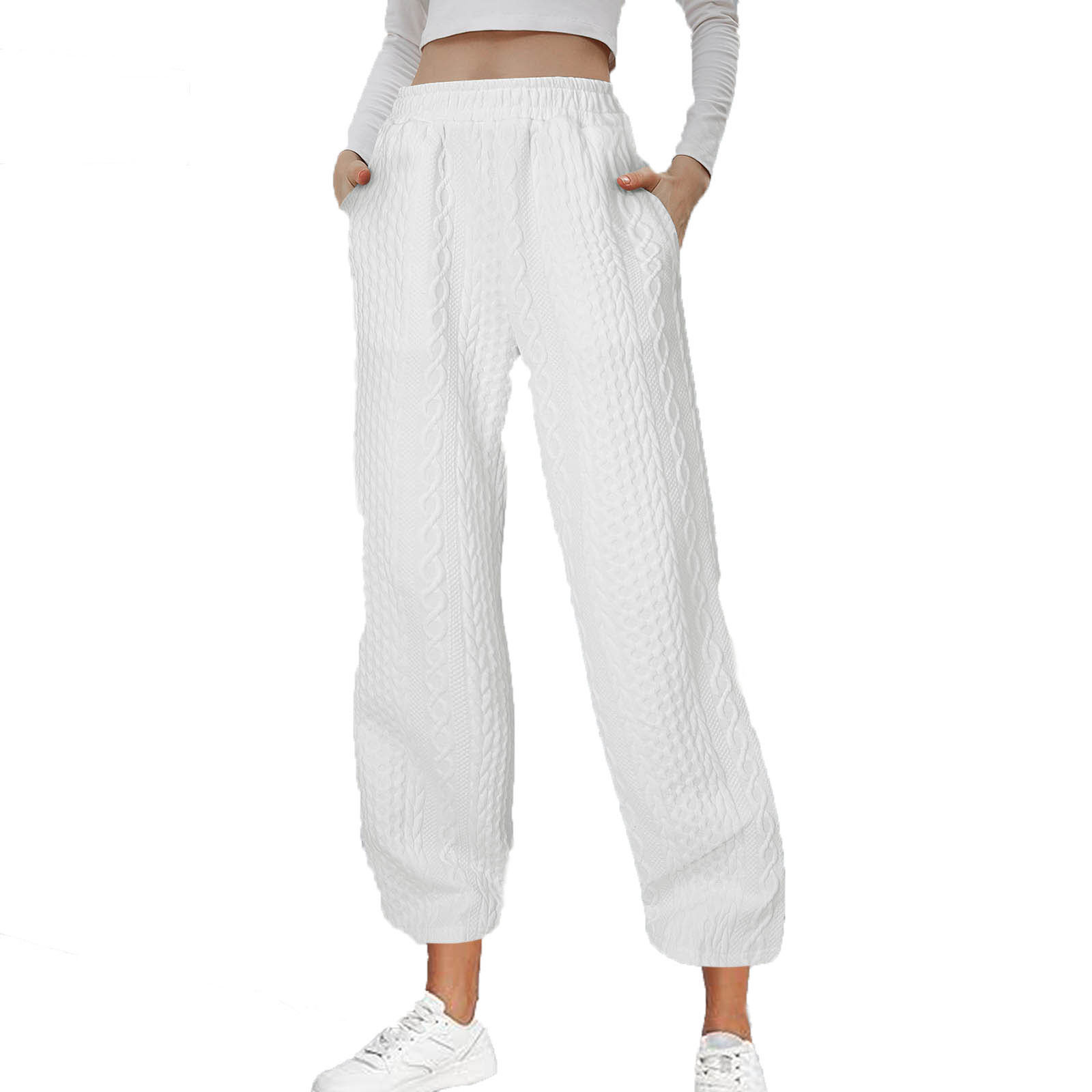 SMihono Women's Wide Leg Sweatpants Baggy Y2K High Waisted Joggers Fall ...