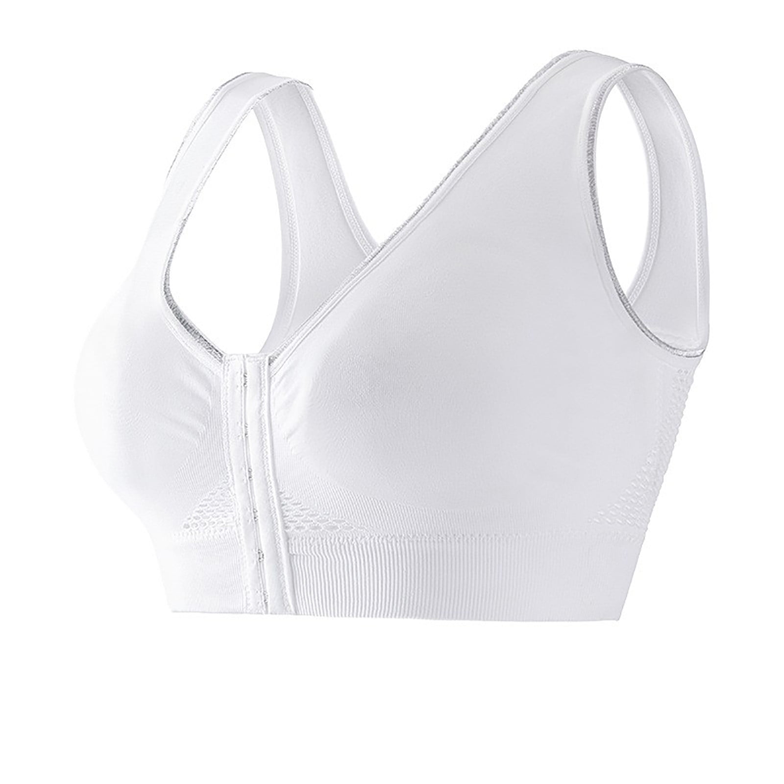 SMihono Women's Wireless Front Clasp Push Up Bras Seamless Lifting Bra ...