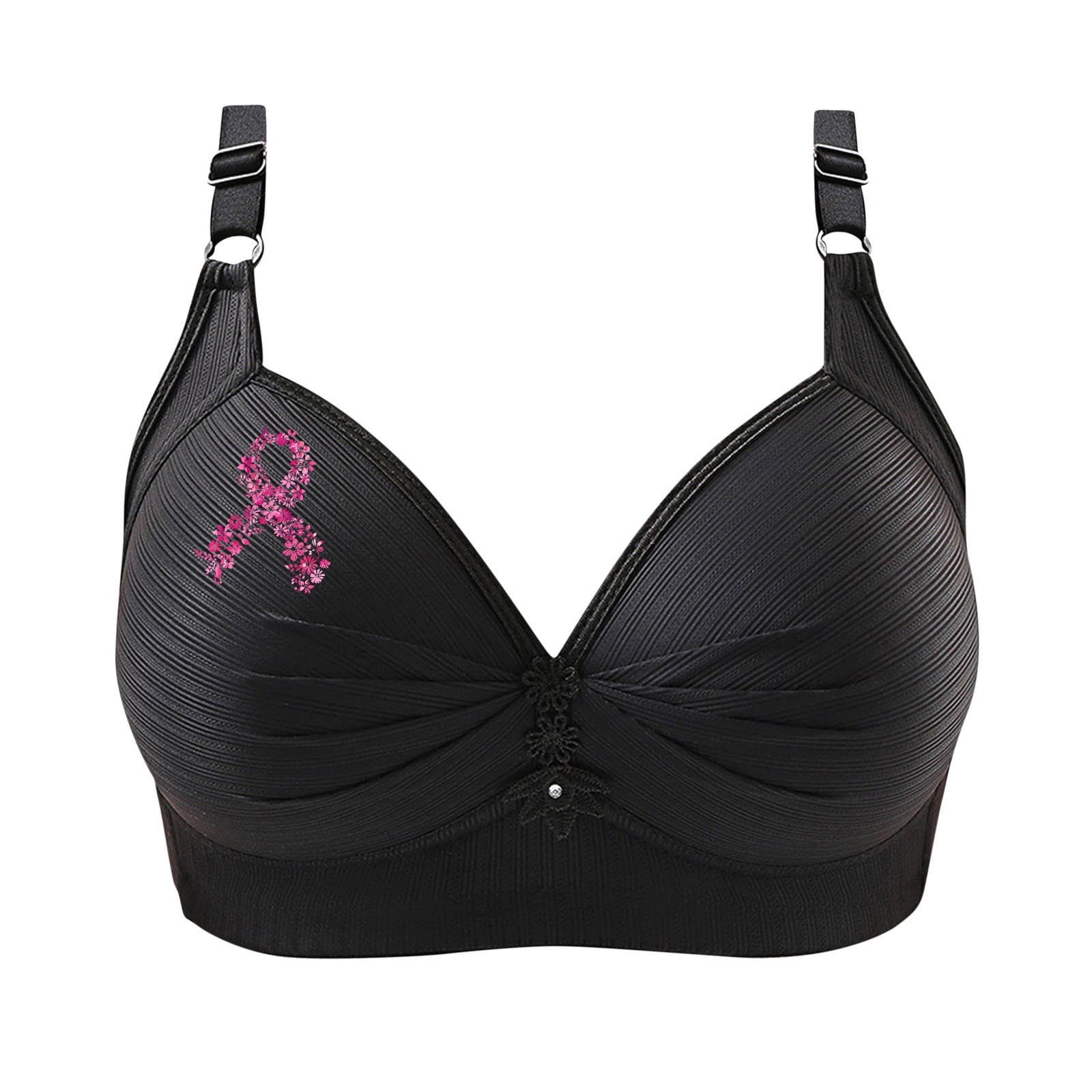 SMihono Womens Breast Cancer Graphic Bralettes Lingeries Underwear for ...