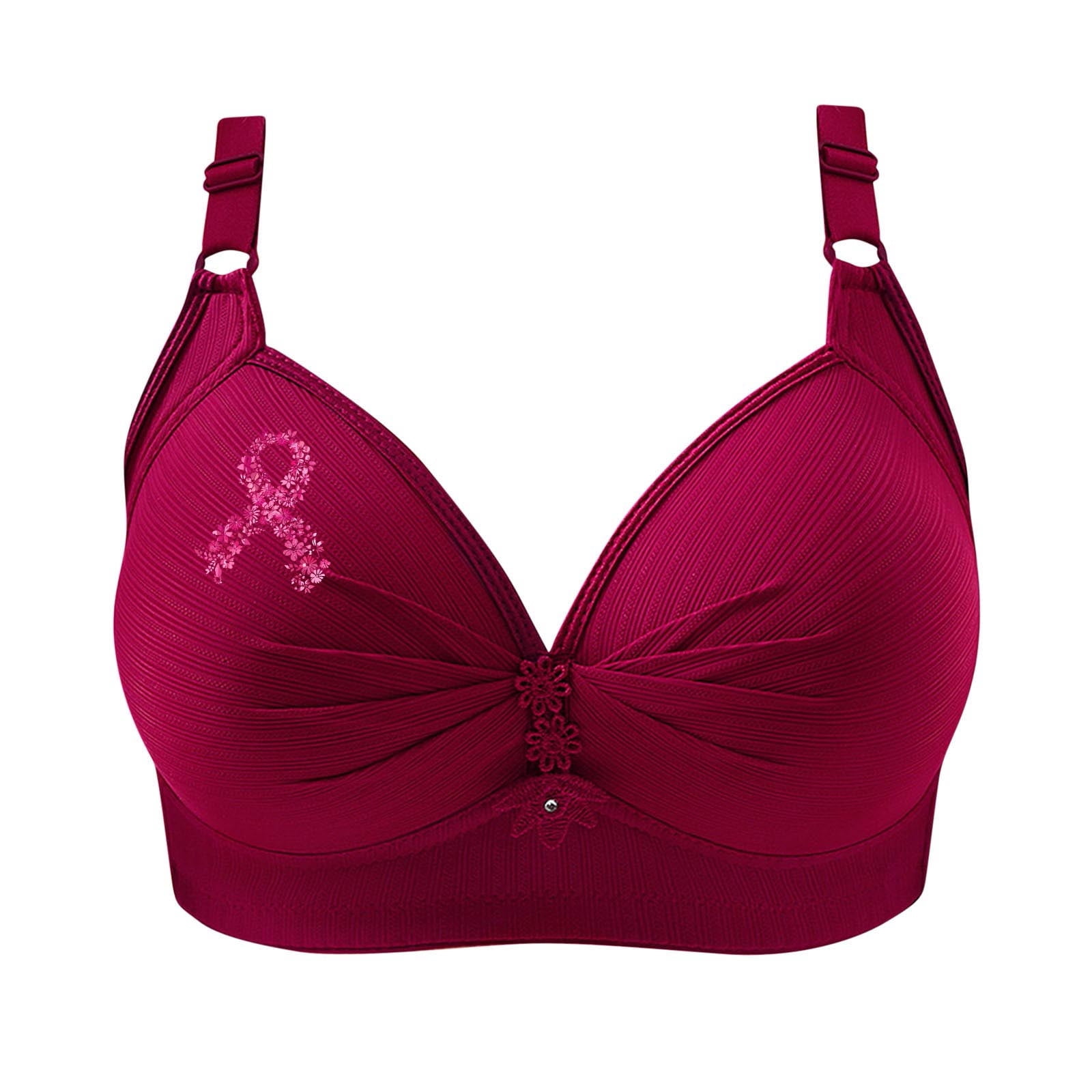 SMihono Womens Breast Cancer Graphic Bralettes Lingeries Underwear for ...