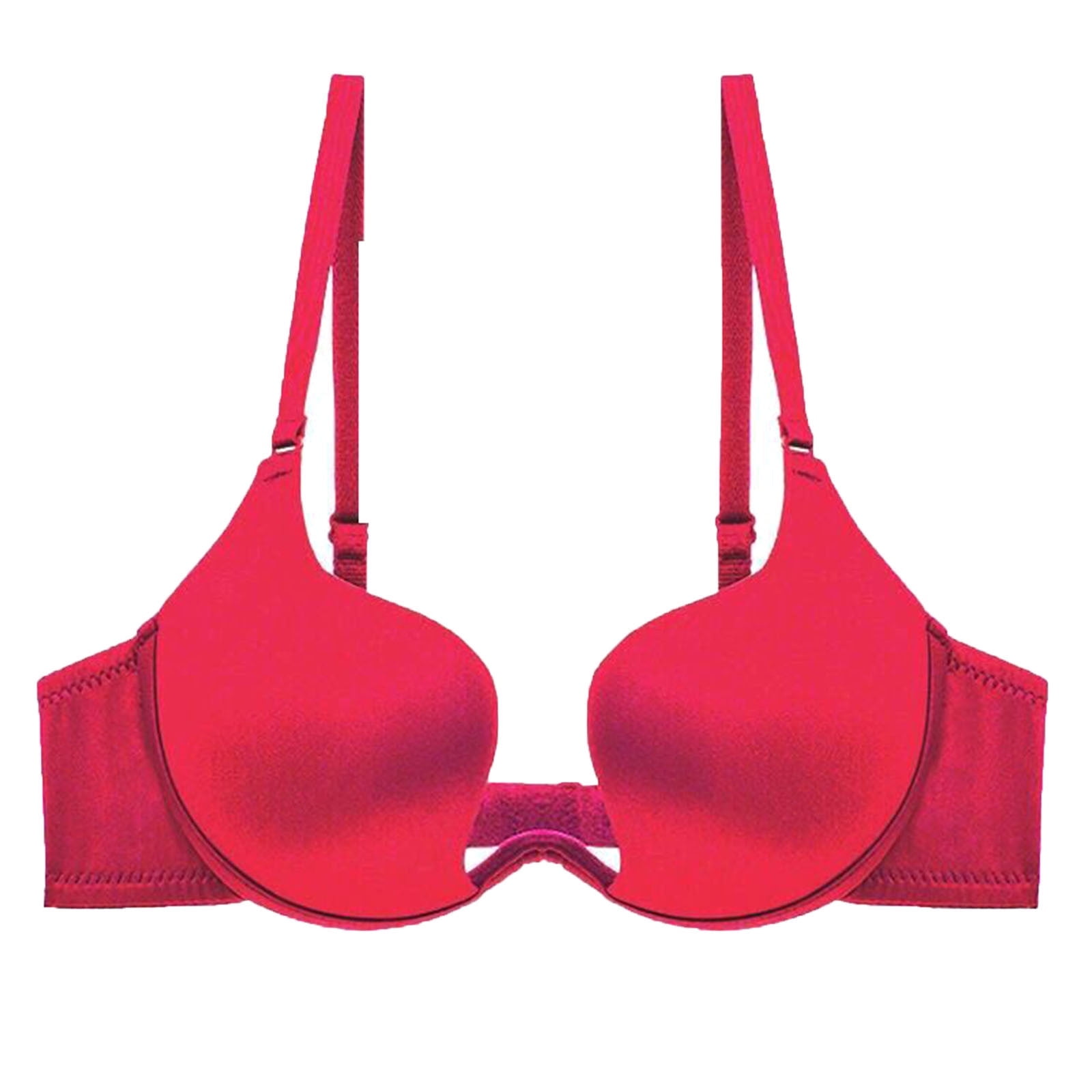 SMihono Womens Deep Plunge Bra Convertible Low Back Invisible Bralette ...