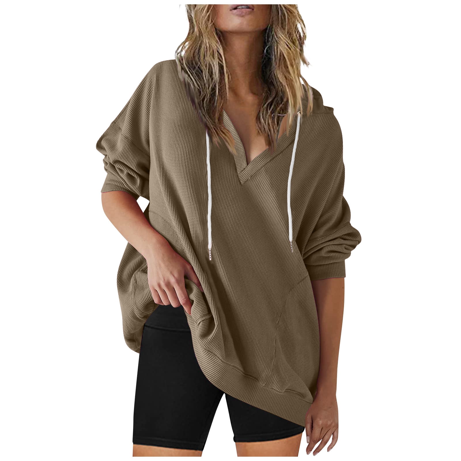 SMihono Womens Oversized Drawstring Hoodie Sweatshirts Trendy 2024 ...
