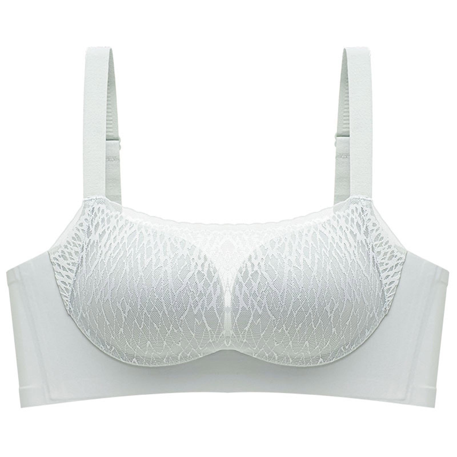 SMihono Womens Wireless Lace Bras Lightweight Support Push Up Everyday ...
