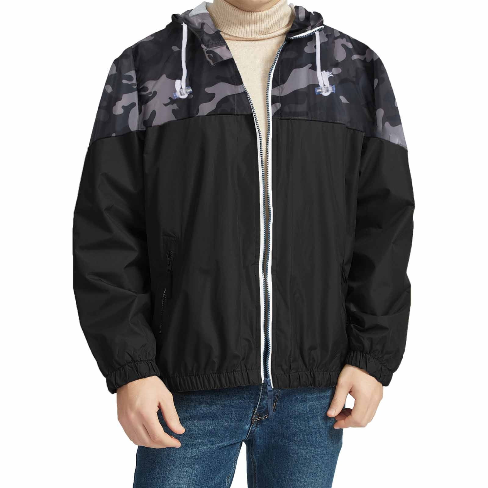 SMihono Young Men’s Fashion Hooded Casual Outwear Jackets Men's Color ...