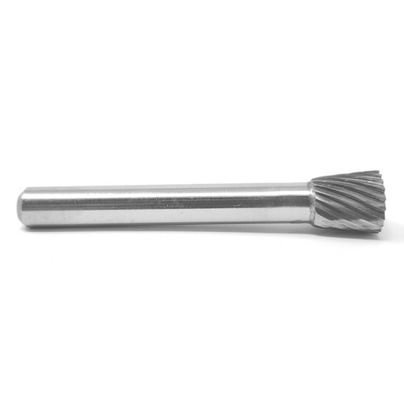 HELONGCO Carbide Burr Bur Tool Die Grinder Bit, Single Cut Inverted ...