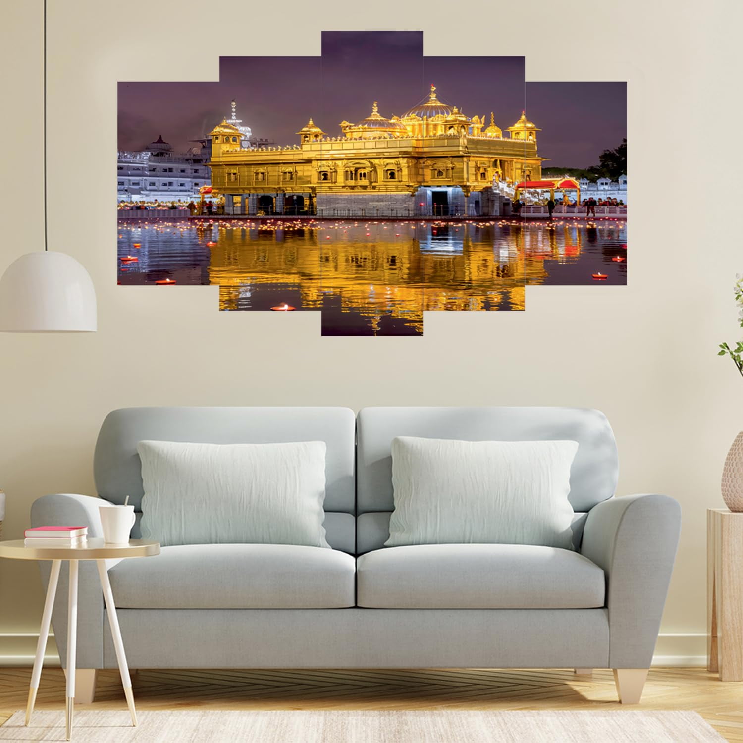 SN Handicrafts Golden Temple wall painting for living roombedroom ...