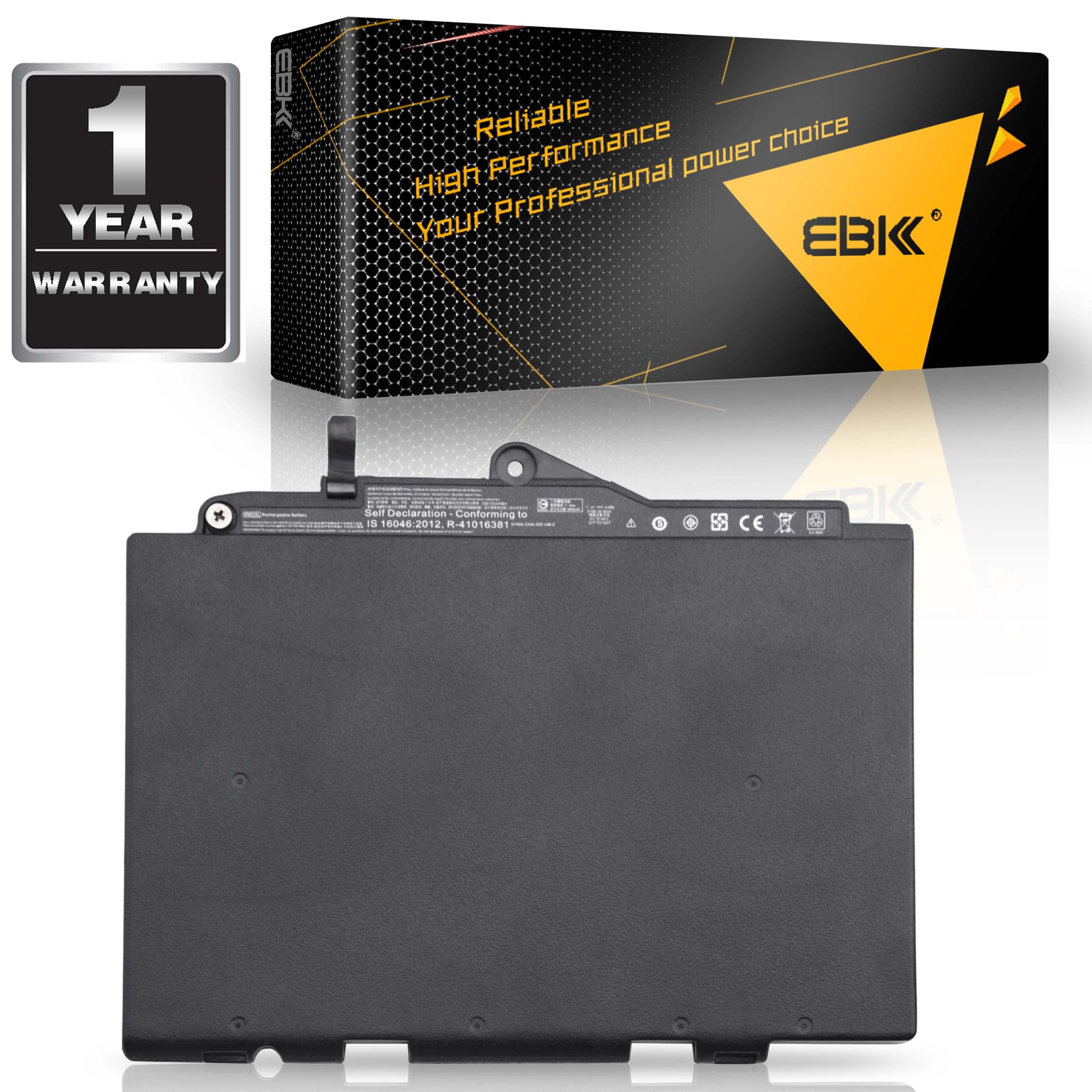 SN03XL ST03XL 11.4V 44Wh New Laptop Battery for Hp EliteBook 820 G3 ...
