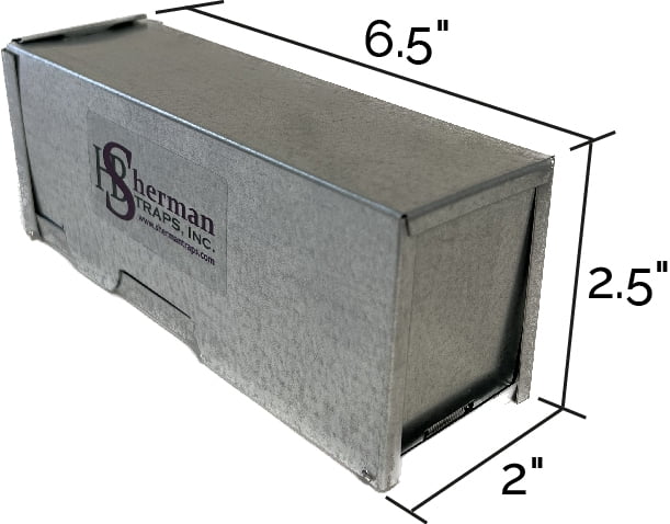 SNA Sherman Live Capture Small Non-Folding Animal Trap 2W x 2.5H x 6.5L ...