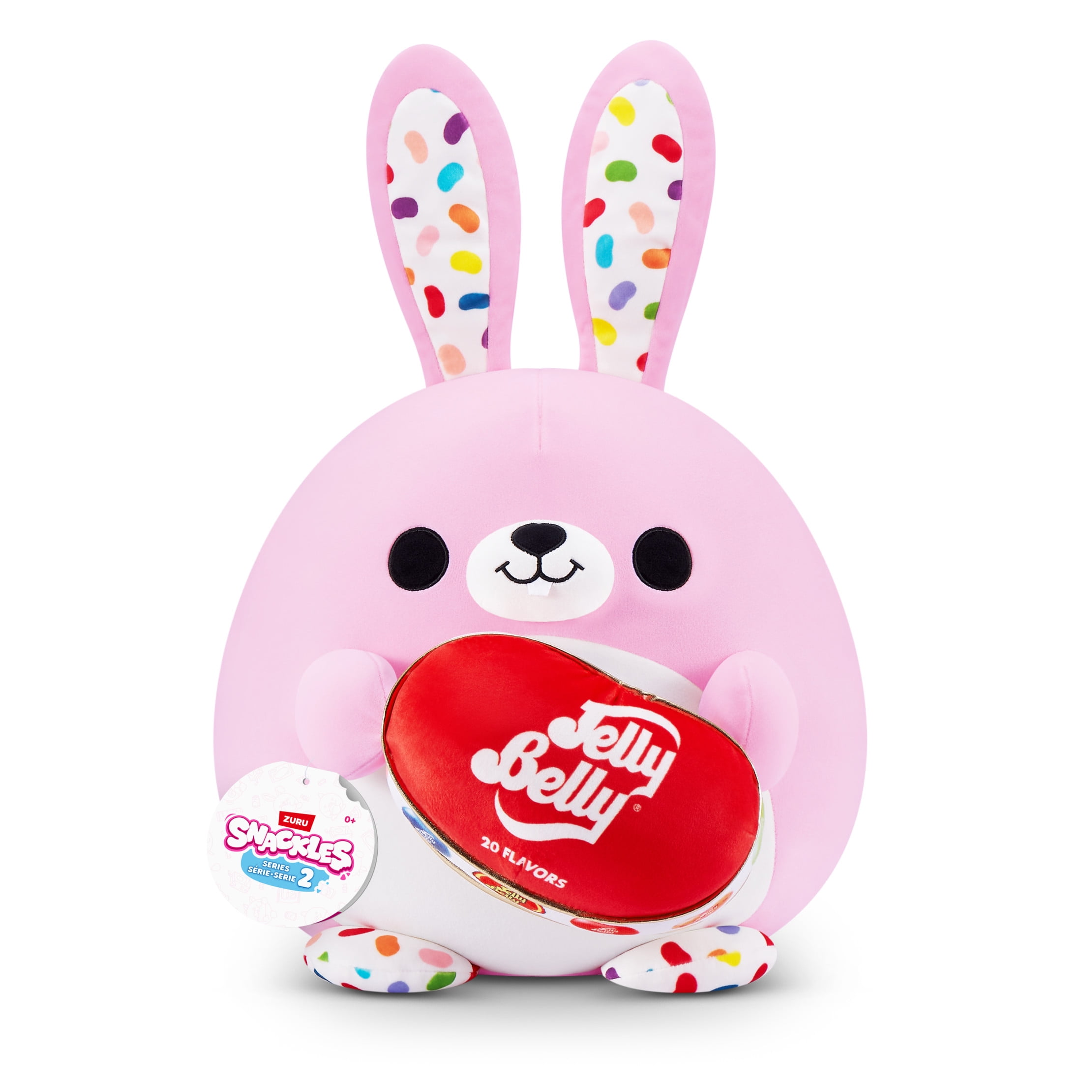 SNACKLES 14 inch Snackle (Jelly Belly) Flossy The Bunny, Ultra Soft ...