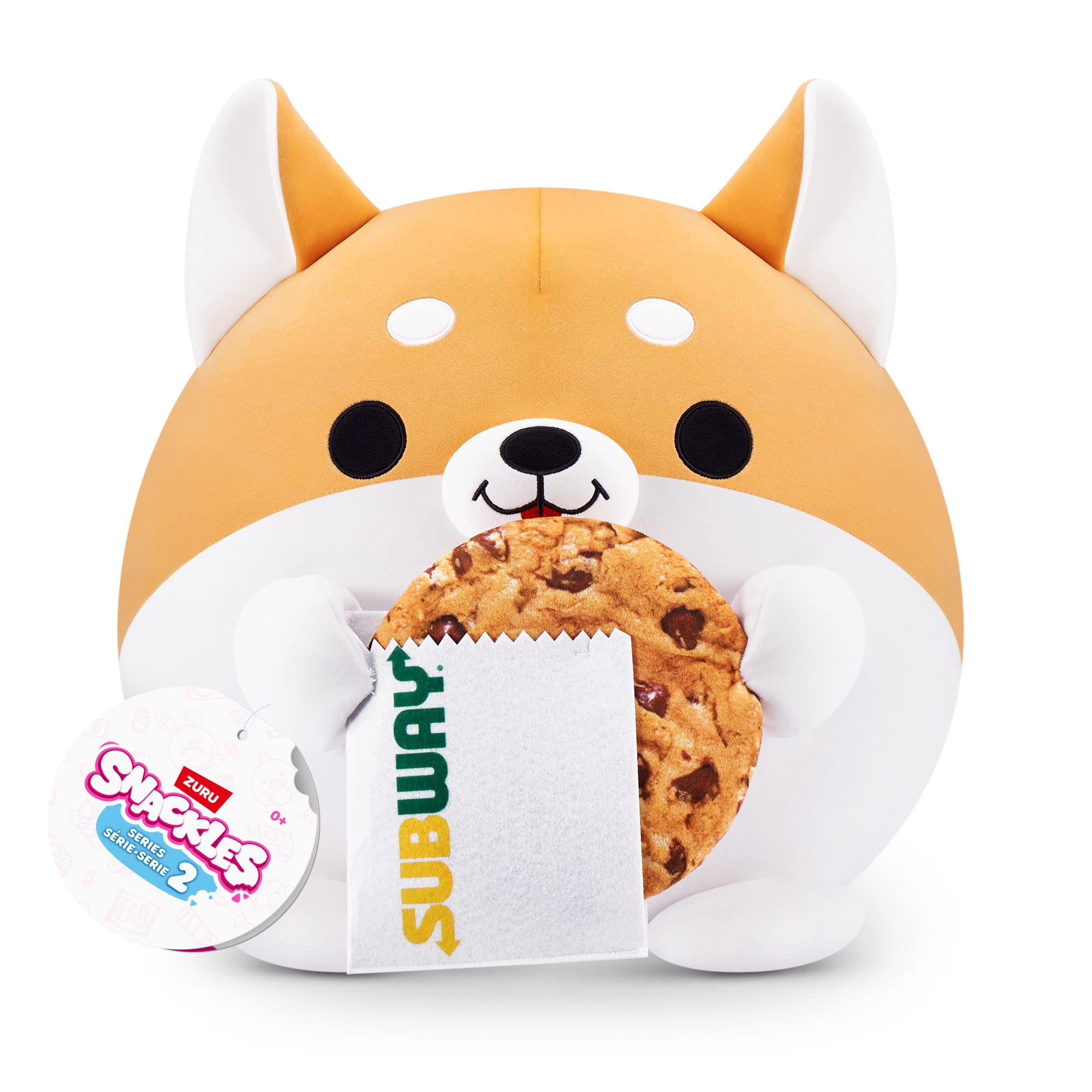 SNACKLES 8 inch Snackle (Subway Cookie) Shaun the Corgi, Ultra Soft ...