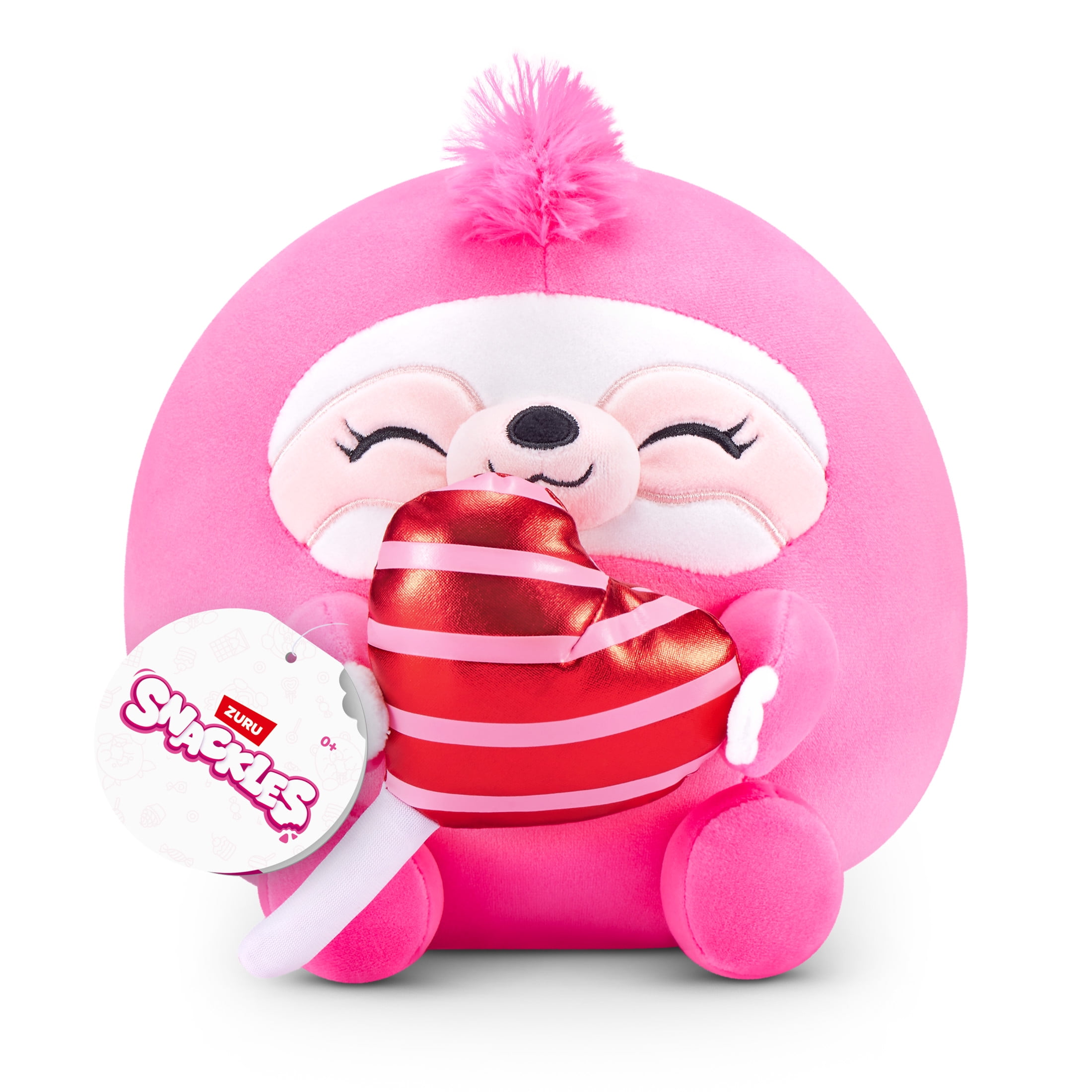 SNACKLES 8 inch Valentines Snackle, (Lollipop) Luna the Sloth, Ultra ...