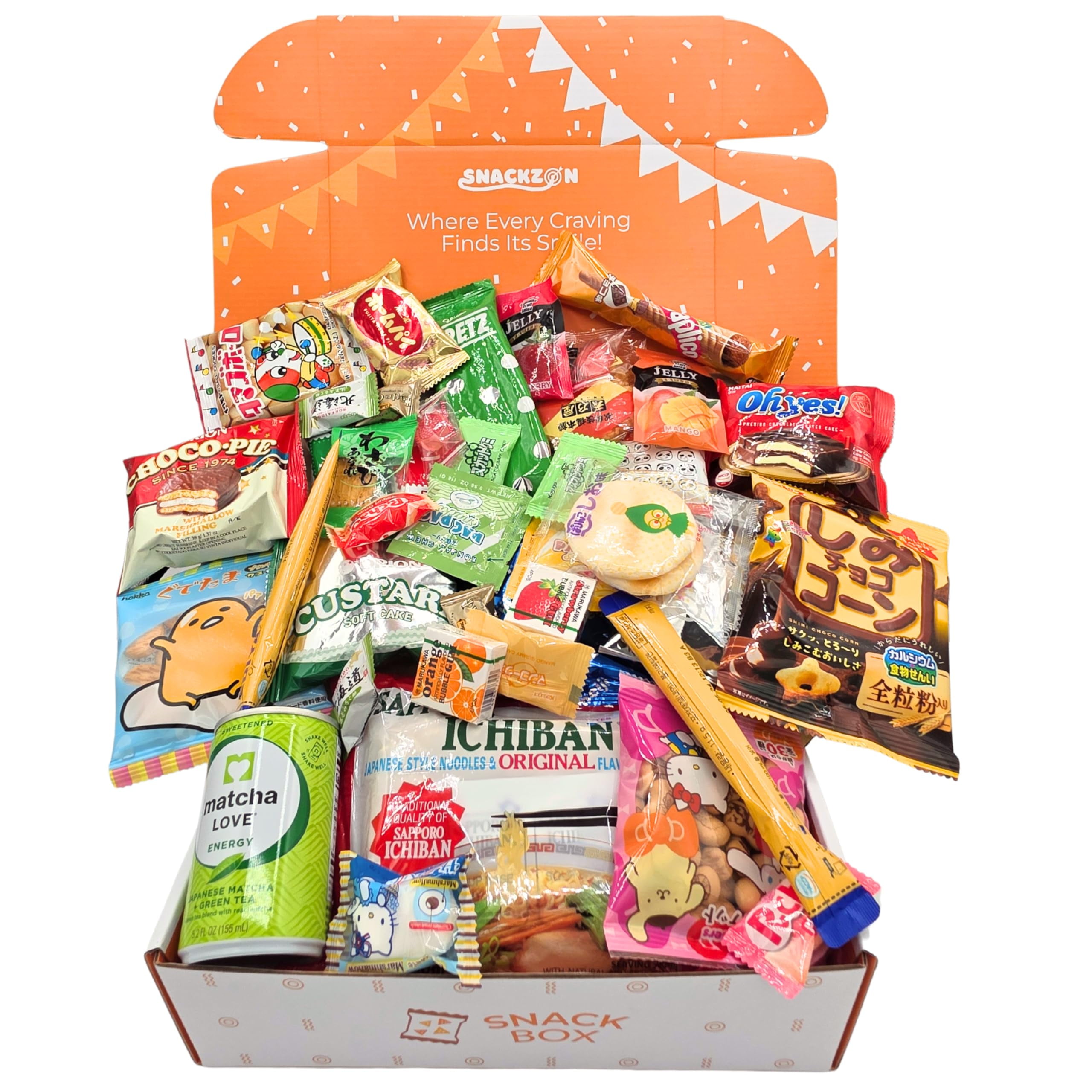 SNACKZON 44-Piece Assorted Japanese IEF31 Korean Snacks Gift Set ...