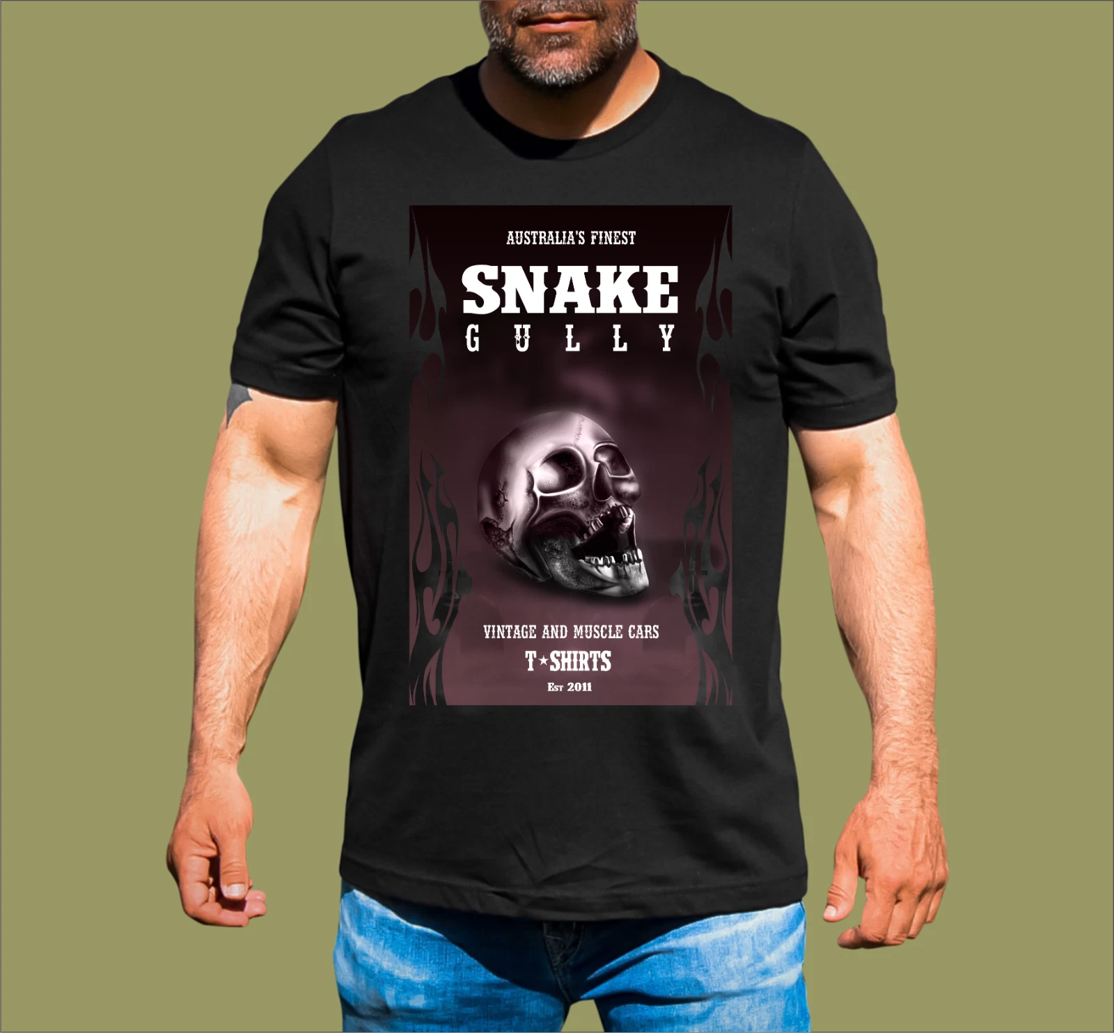 SNAKE-GULLY T-SHIRT - Walmart.com