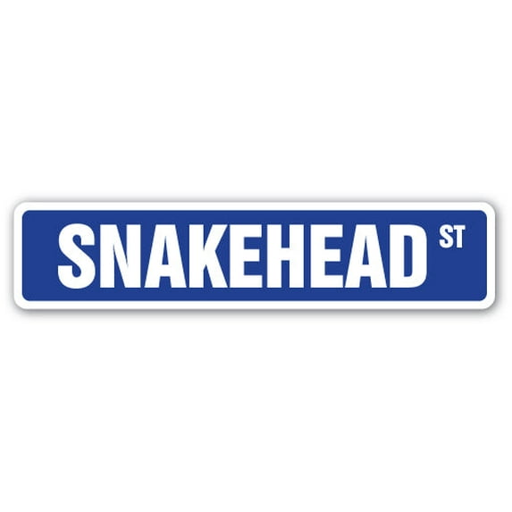 SNAKEHEAD Street Sign invasive fish fishzilla northern illegal | Indoor ...