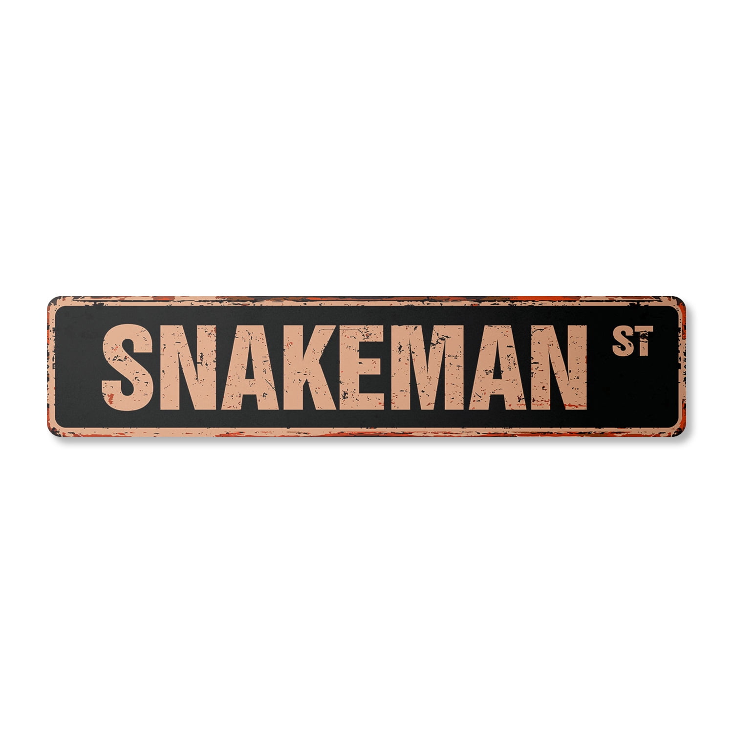 SNAKEMAN Vintage Plastic Street Sign snake snakes breeder handler lover ...