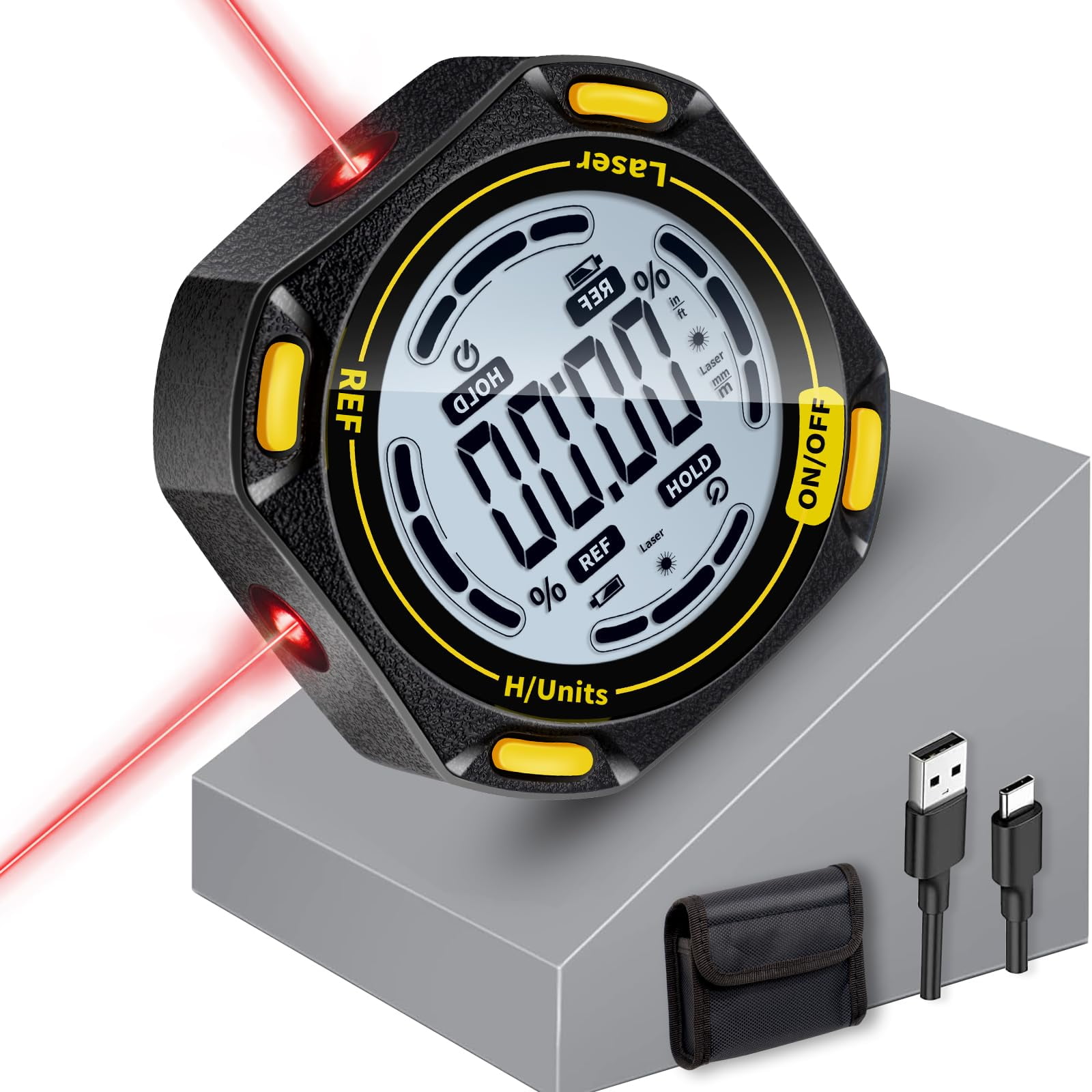 SNAKOL Digital Angle Finder Protractor Inclinometer Level Angle Gauge ...