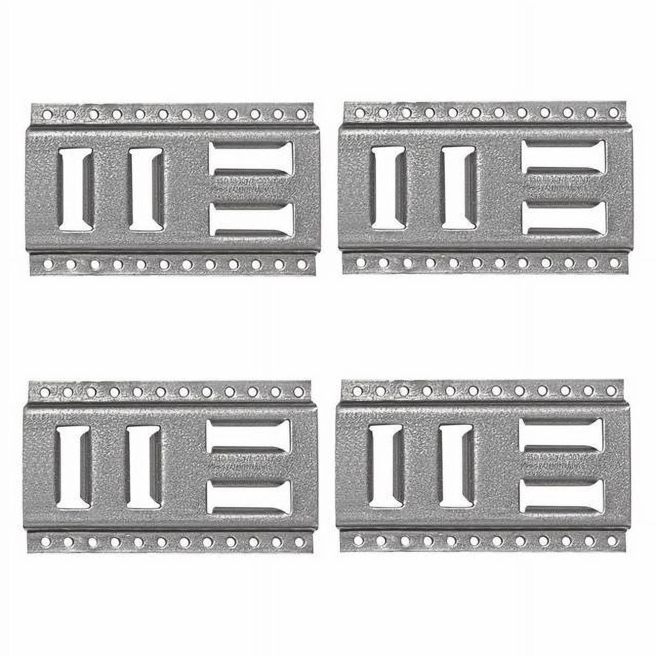 SNAP-LOC Fast-Track E-Track 8 Inch 4-Pack USA Galvanized Steel ...
