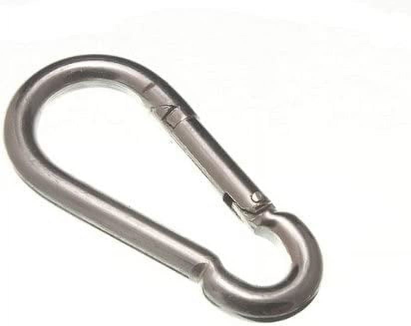 SNAP SPRING CLIP CARBINE HOOK (CARABINER) 11MM 9/16 INCH ZP STEEL (pack ...