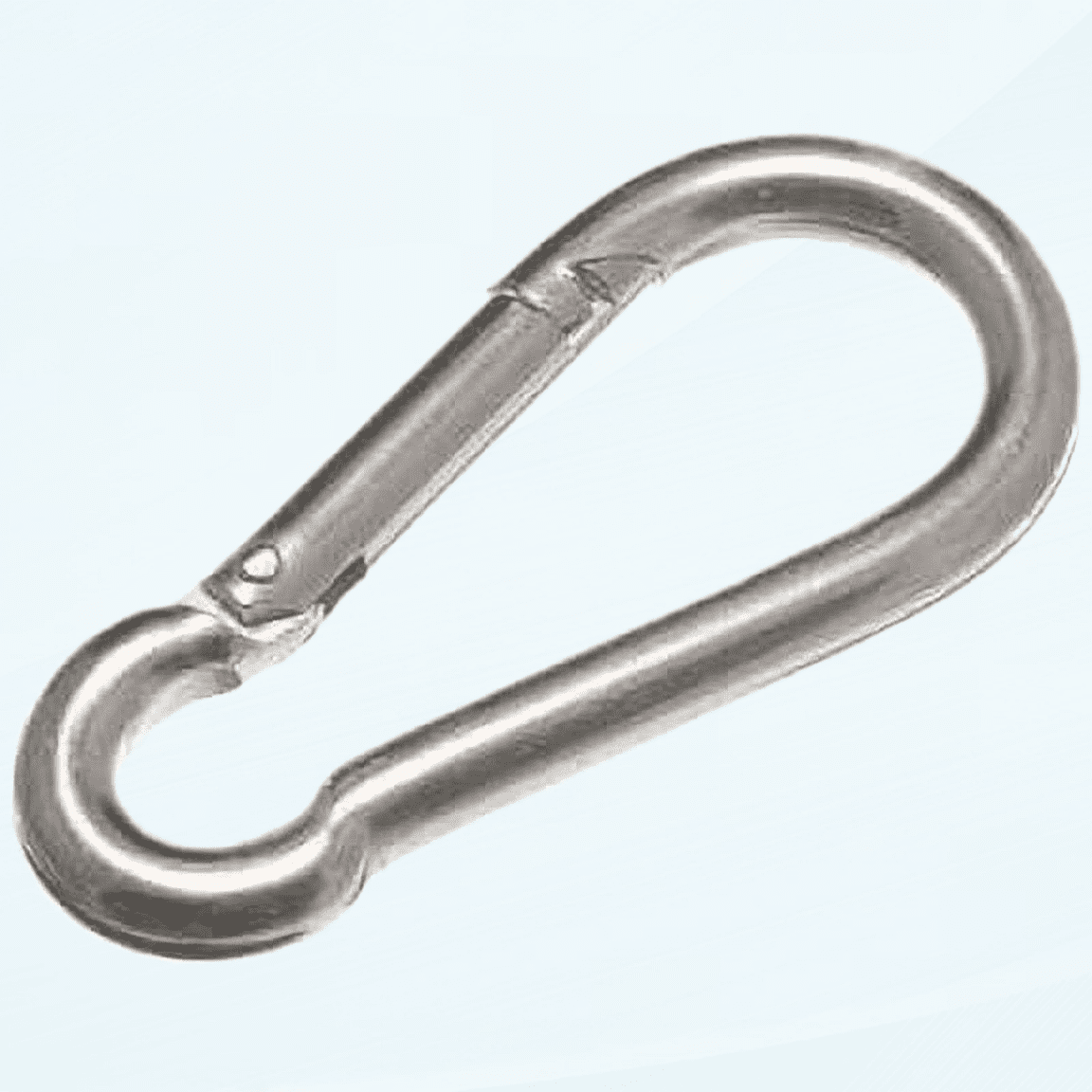 SNAP SPRING CLIP CARBINE HOOK (CARABINER) 5MM 3/16 INCH ZP STEEL (pack ...