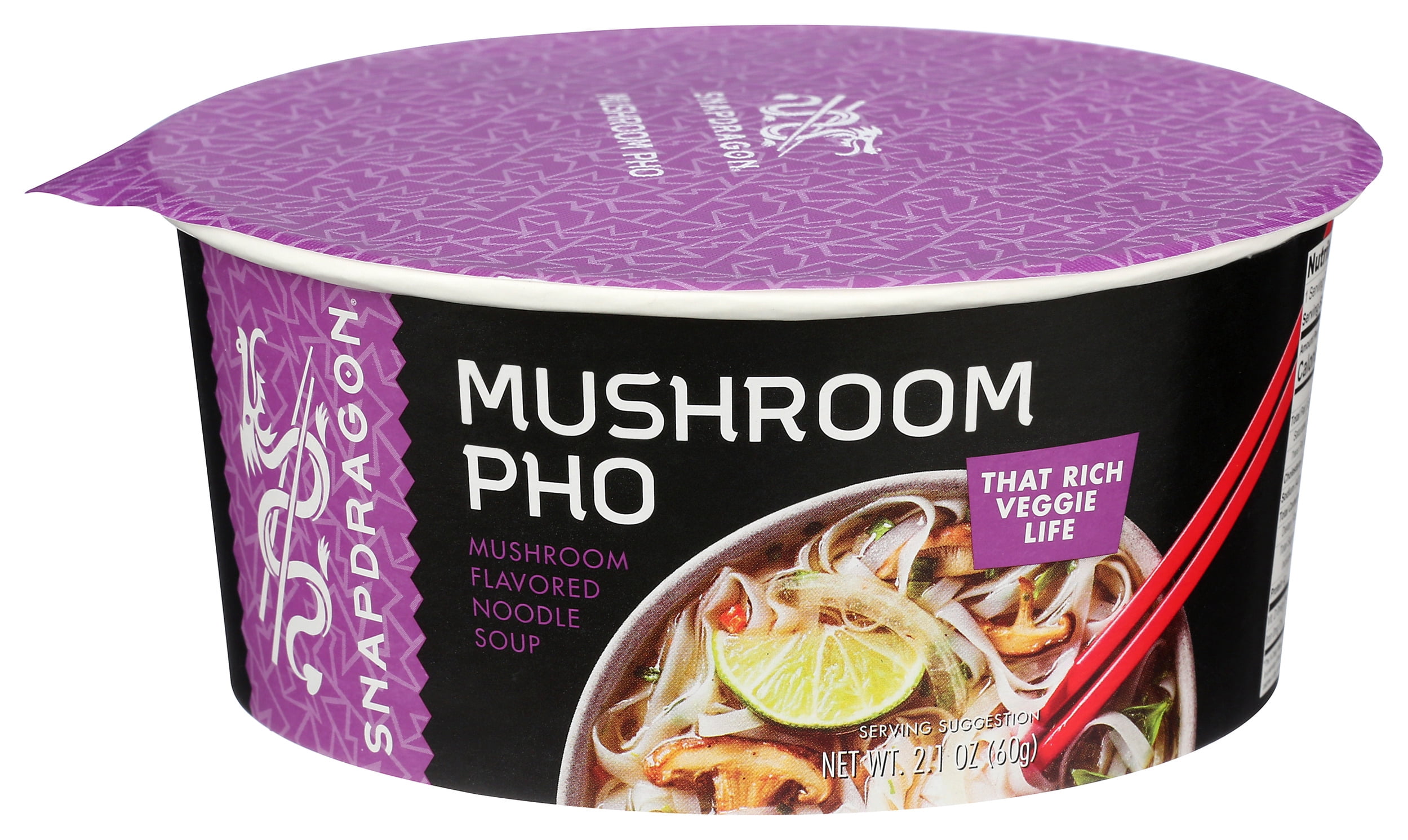 Snapdragon Mushroom Pho, Mushroom Flavored Noodle Soup, 2.1oz - Walmart.com