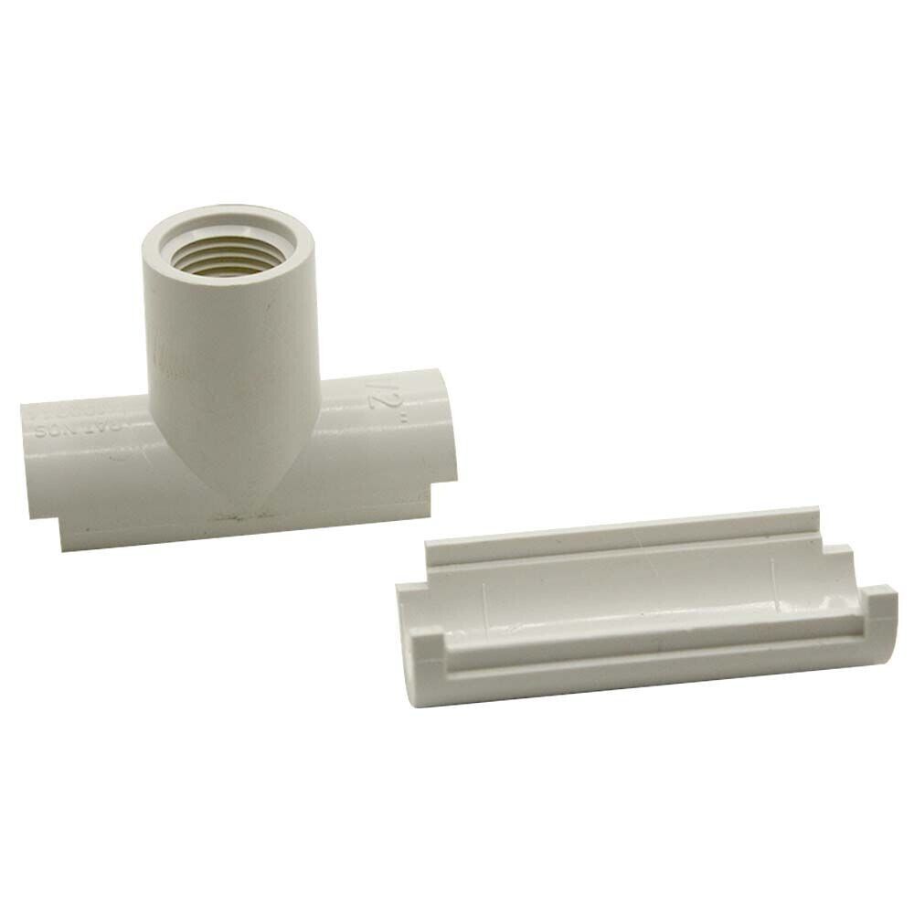 SNAPLOC 6622006 1/2 Inch PVC Pipe Repair Tee with 1/2 Inch Threaded ...