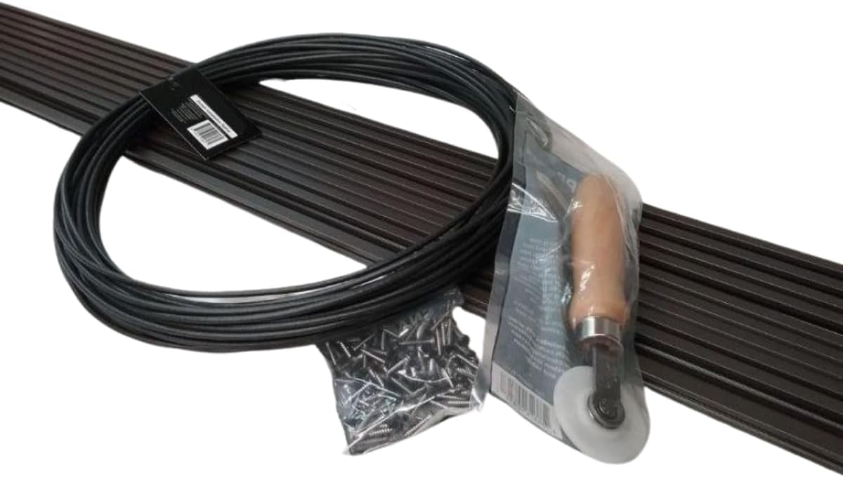 SNAPP Aluminum Track Screen Porch Kit, Bronze 94 inch 5 Pack Tracks, 50 ...