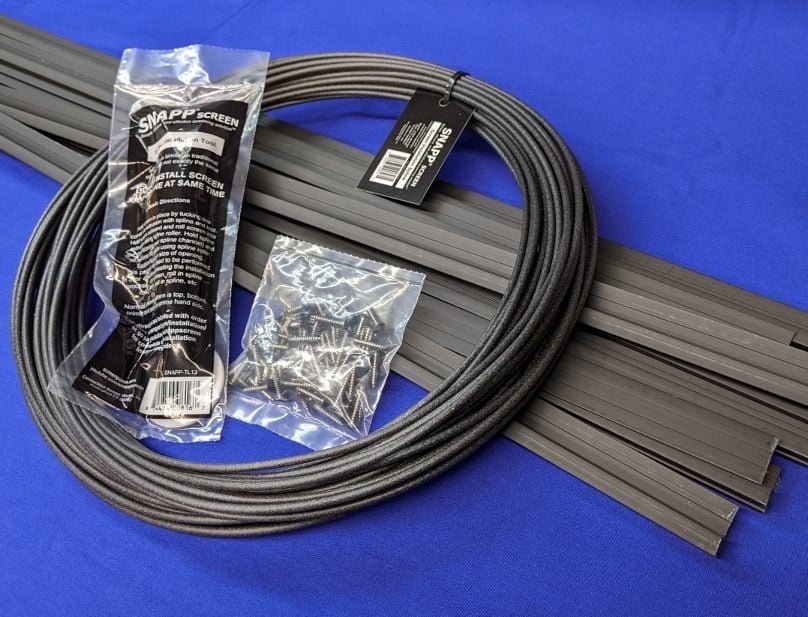 SNAPP® screen Track PVC Porch Screening Kit (10 Pack - Black) - Walmart.com