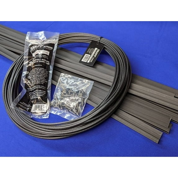 SNAPP® screen Track PVC Porch Screening Kit (10 Pack - Black) - Walmart.com