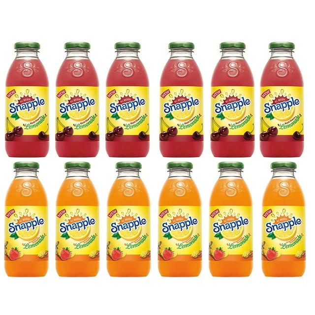 SNAPPLE Variety Juice Drink Pack , Pack of 12 , 16 fl oz , Black Cherry ...