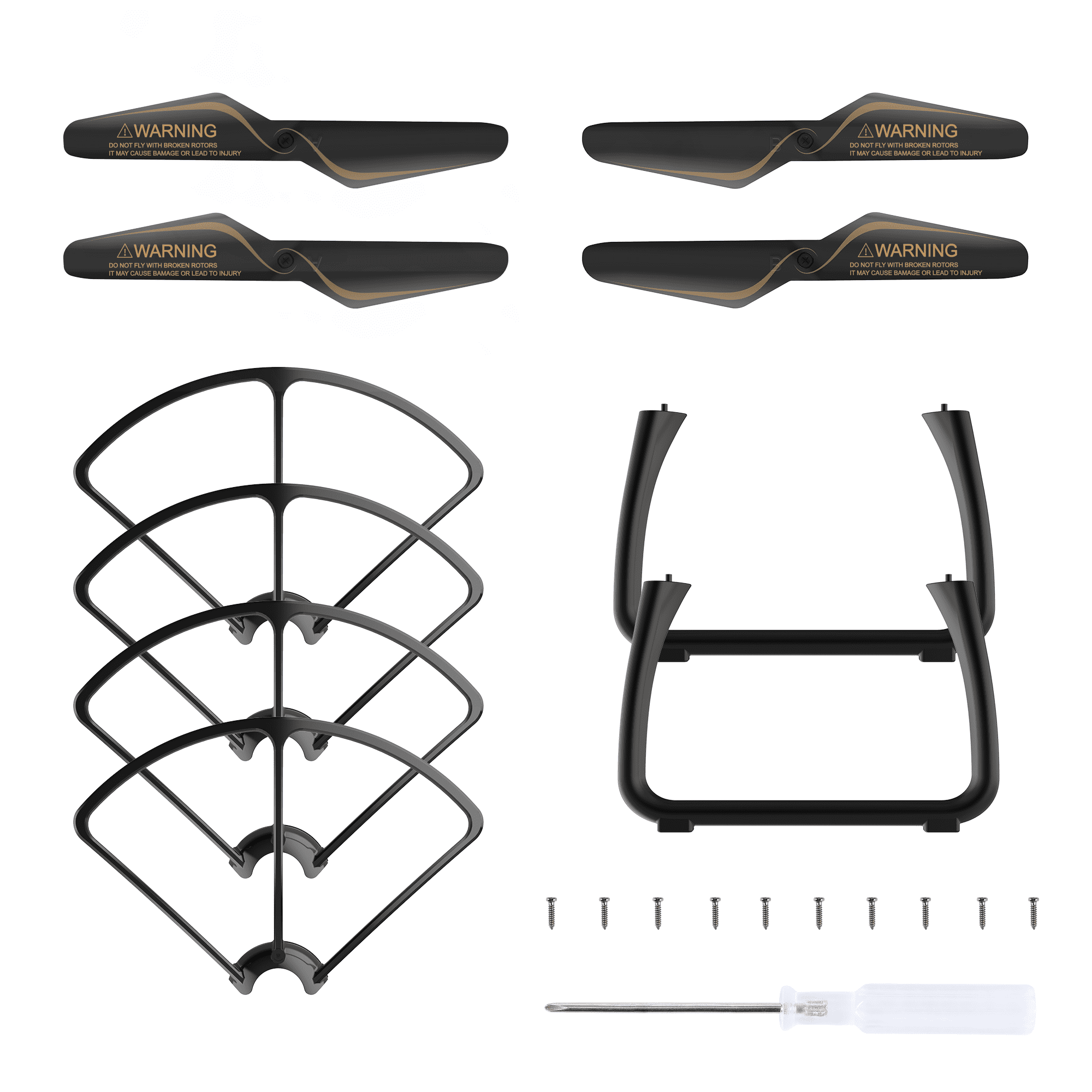 SNAPTAIN Official- 4Pcs Plastic Propellers & Prop Guards with Landing Gear for SP650/SP650 Pro ...