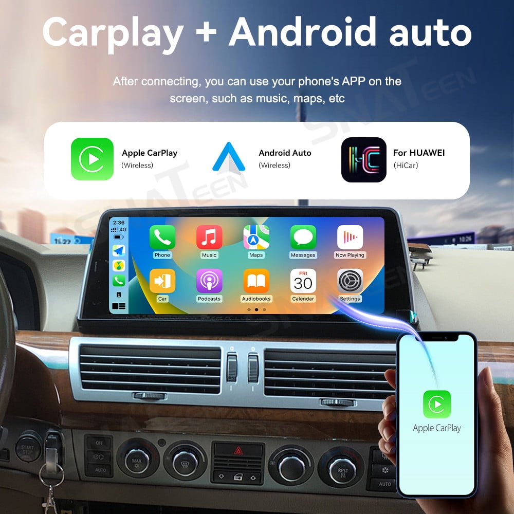 SNATEEN 10.25" Android 13 Car Stereo for BMW 7 Series E65 E66 2005-2009 ...