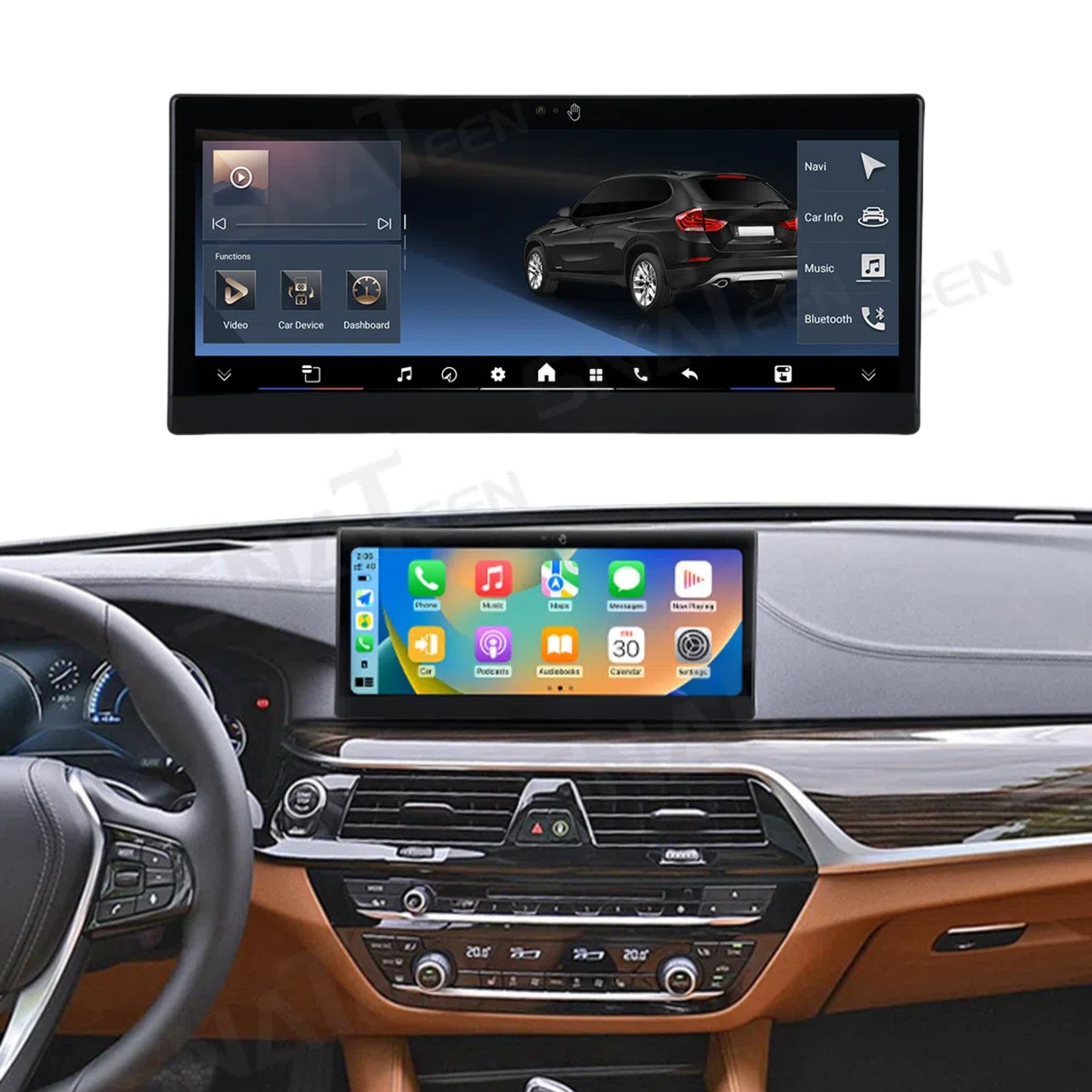 SNATEEN 10.25 inch Car Stereo for BMW 5 Series 2018-2020 EVO Android 13 ...