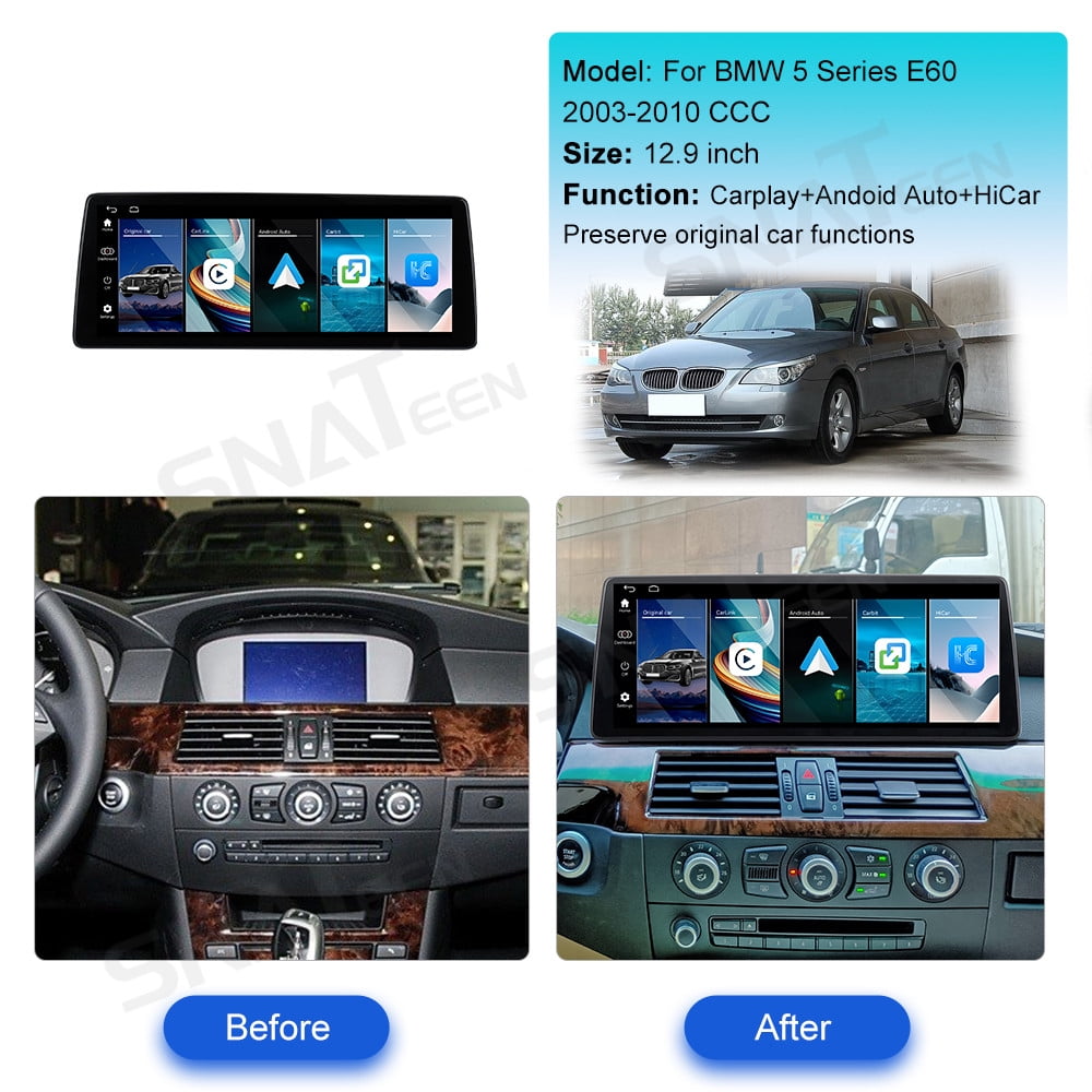 SNATEEN 12.9 inch Linux Carplay Screen/Radio/Multimedia Player for BMW ...