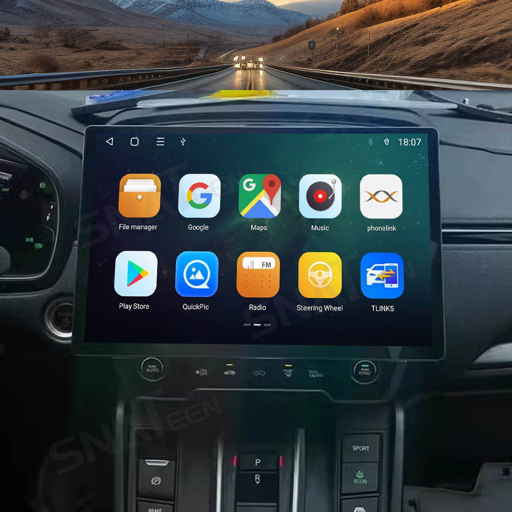 SNATEEN 13.3 inch Carplay Screen/Radio/Multimedia Player for Honda CRV ...