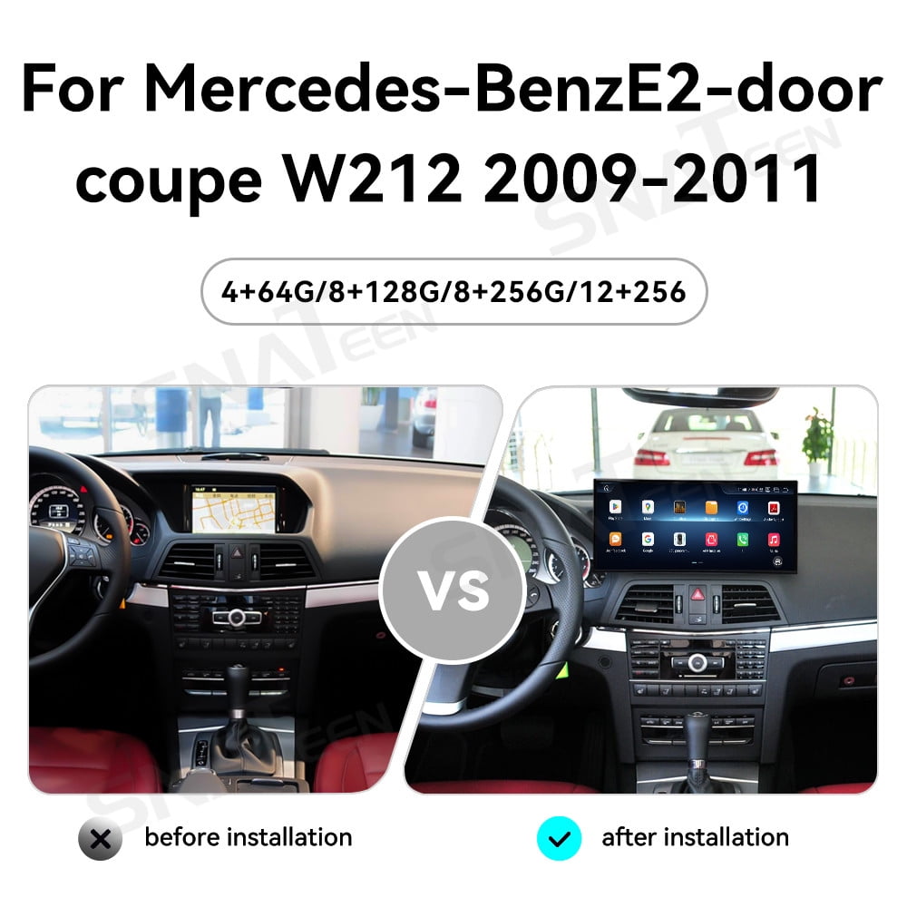 SNATEEN 15.8 inch Car Radio for Mercedes-Benz E 2-door coupe W212 2009 ...