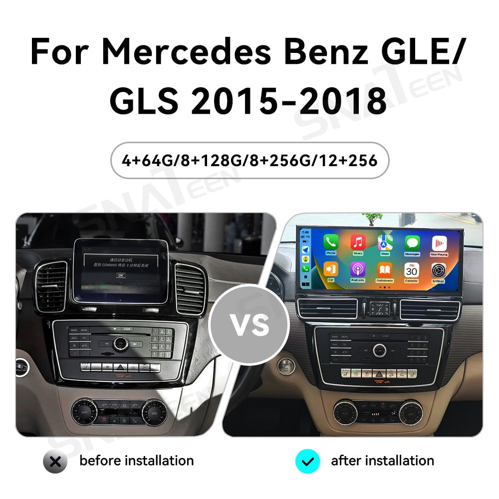 SNATEEN 15.8 inch Car Radio for Mercedes Benz GLE/GLS 2015-2018 Android ...