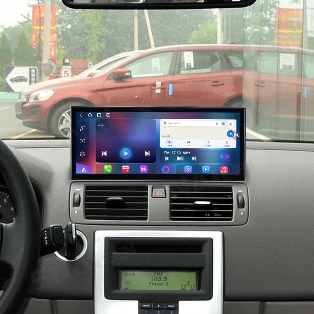 SNATEEN 15.8 inch Carplay Screen/Radio/Multimedia Player for Volvo S40 ...