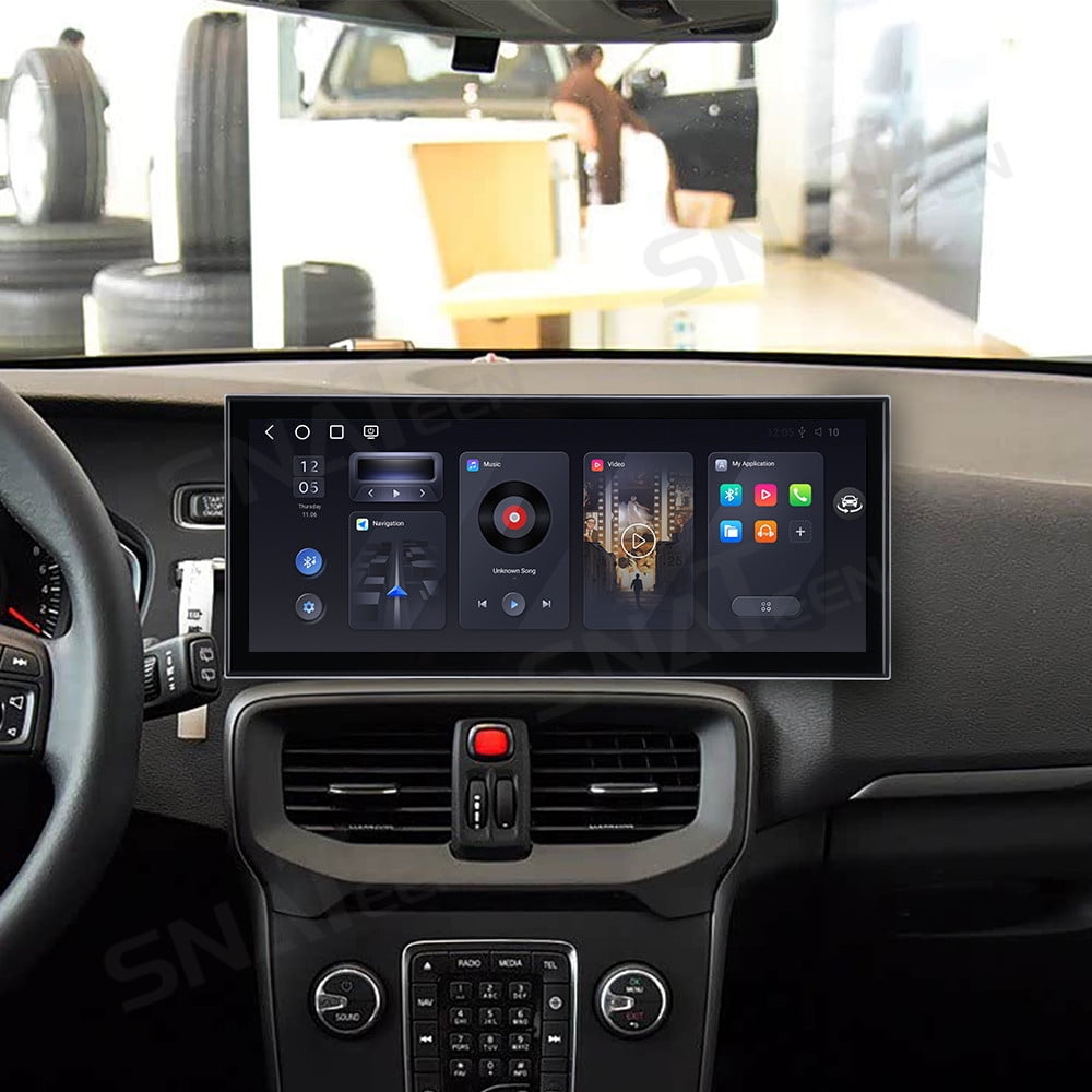 SNATEEN 15.8 inch Carplay Screen/Radio/Multimedia Player for Volvo V40 ...