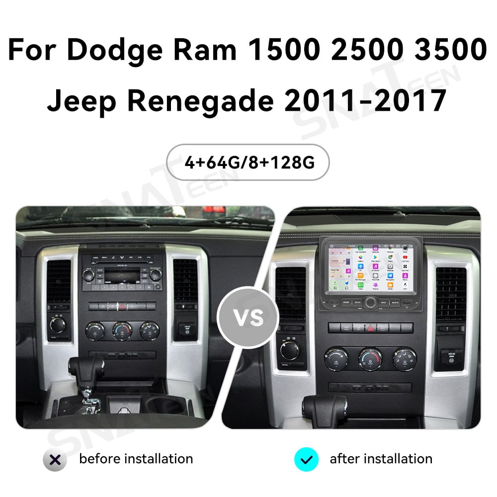 SNATEEN 7 inch Carplay Screen/Radio/Multimedia Player for Dodge Ram ...