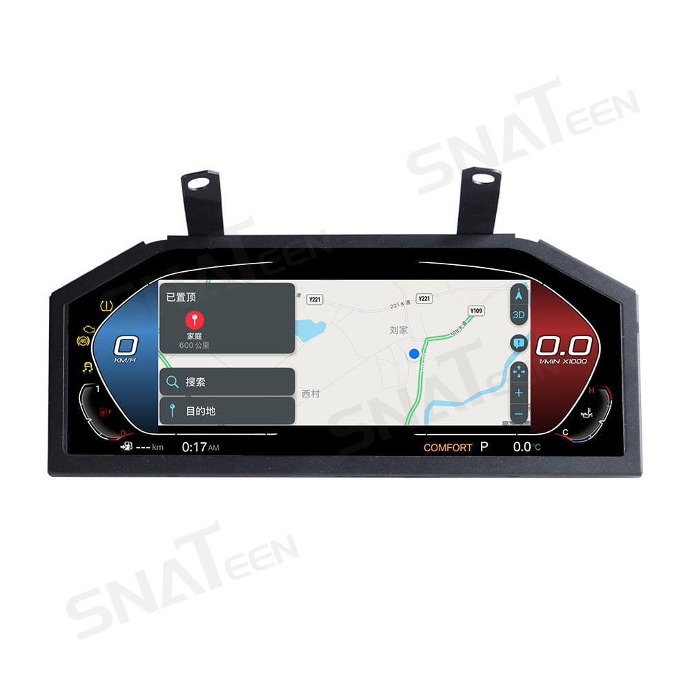 SNATEEN Car Digital Cluster LCD Screen Instrument Panel for BMW 5 ...