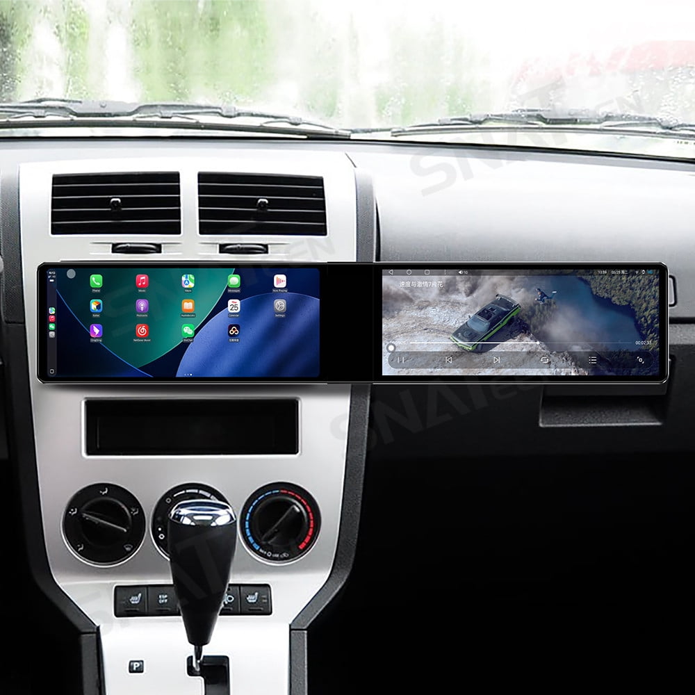 SNATEEN Dual 12.3 inch Carplay Screen/Radio/Multimedia Player for Dodge ...