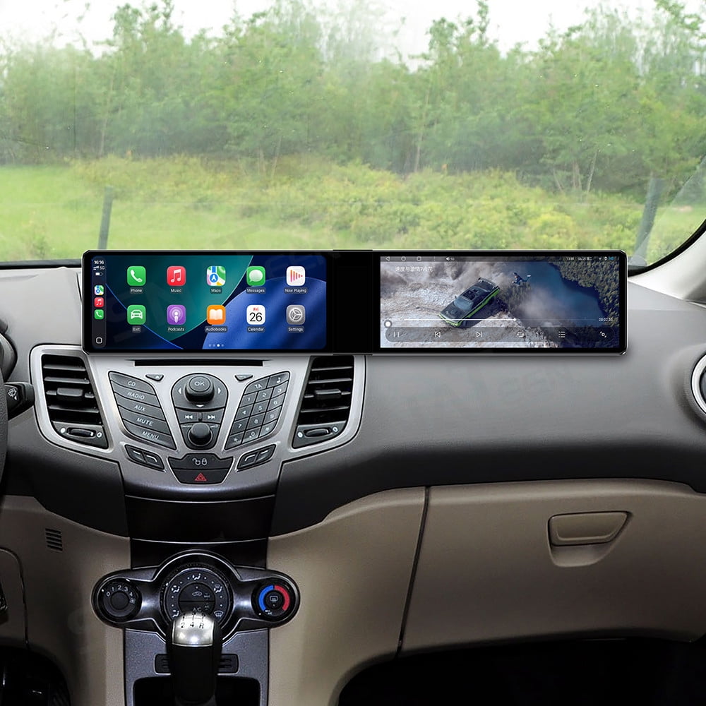 SNATEEN Dual 12.3 inch Carplay Screen/Radio/Multimedia Player for Ford ...