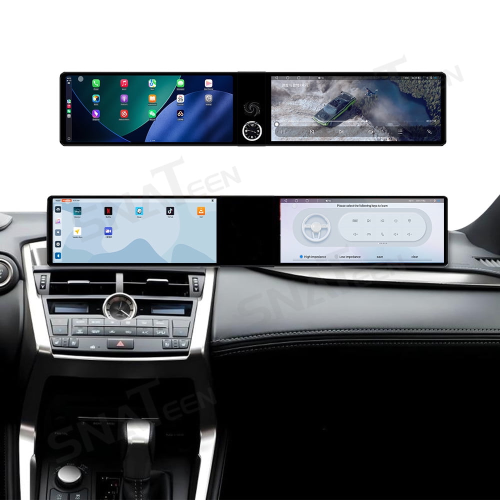 SNATEEN Dual 12.3 inch Carplay Screen/Radio/Multimedia Player for Lexus ...