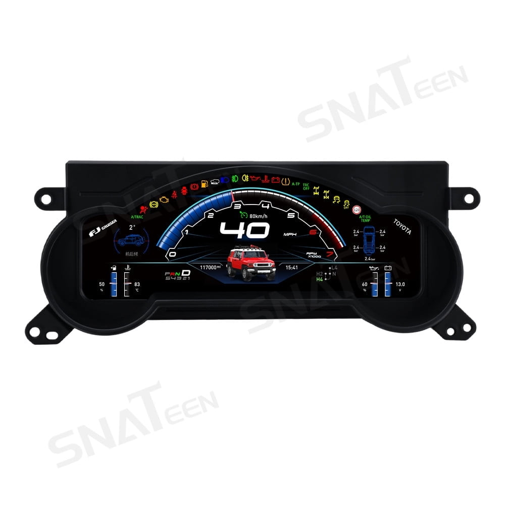 SNATEEN LCD Dashboard for Toyota FJ Ranger Instrument Panel 2007-2022 ...
