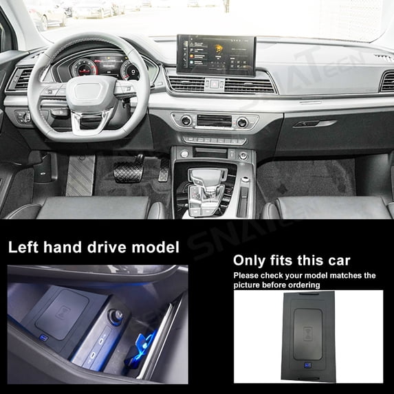 SNATEEN Wireless Charging Pad for Audi Q5 e-tron 2022 2023 2024 | Fast ...