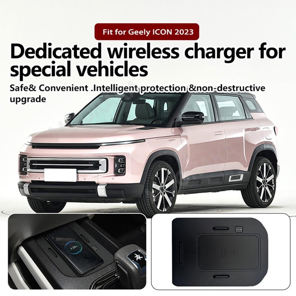 SNATEEN Wireless Charging Pad for Geely lCON 2023 Fast Qi Charger ...