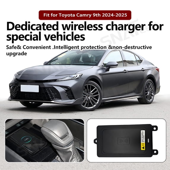 SNATEEN Wireless Charging Pad for Toyota Camry 9th 2024-2025 Fast Qi ...