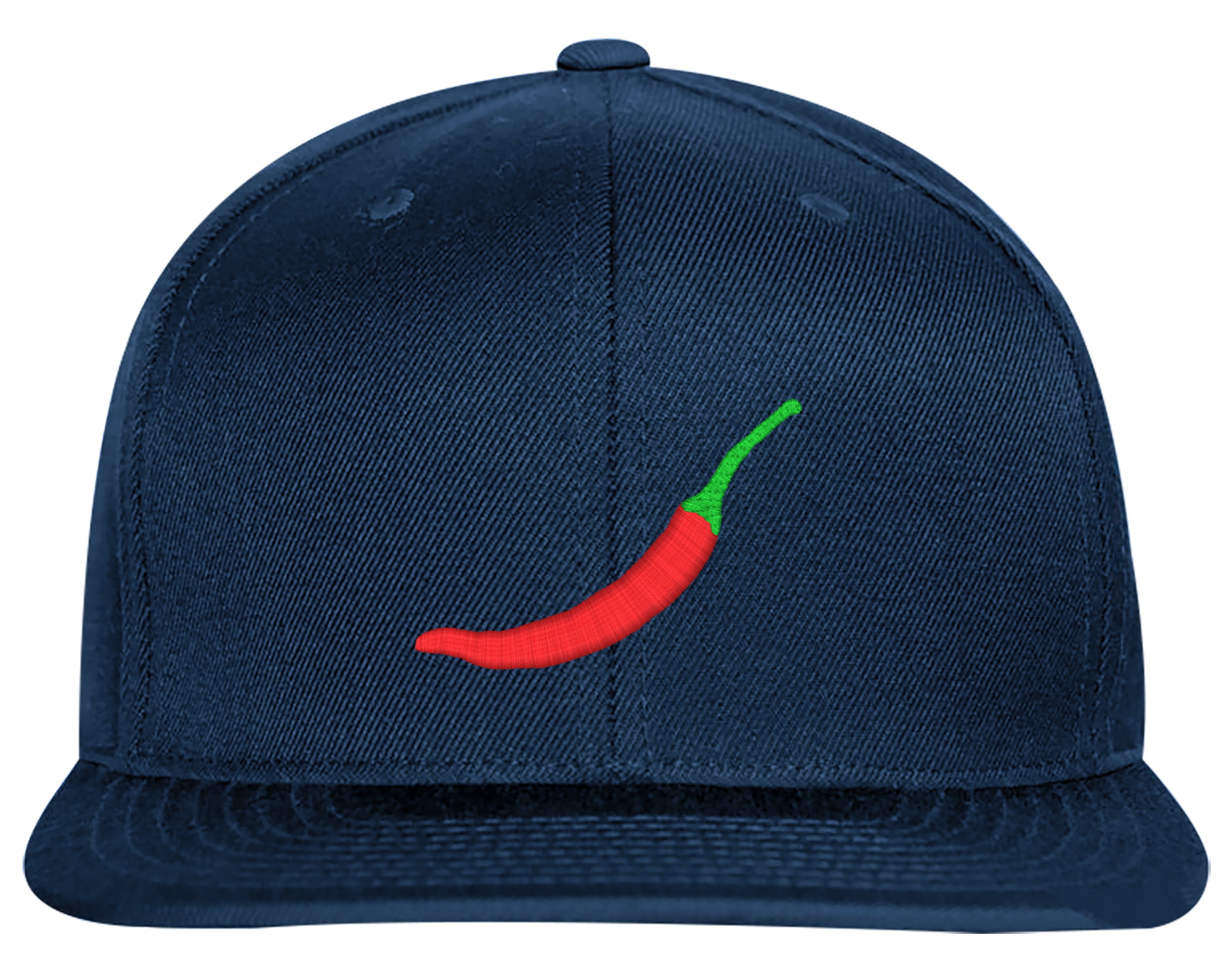 SNBCK Red Chili Hot Pepper Snapback Hat for Men and Women-EM-0031-Navy ...