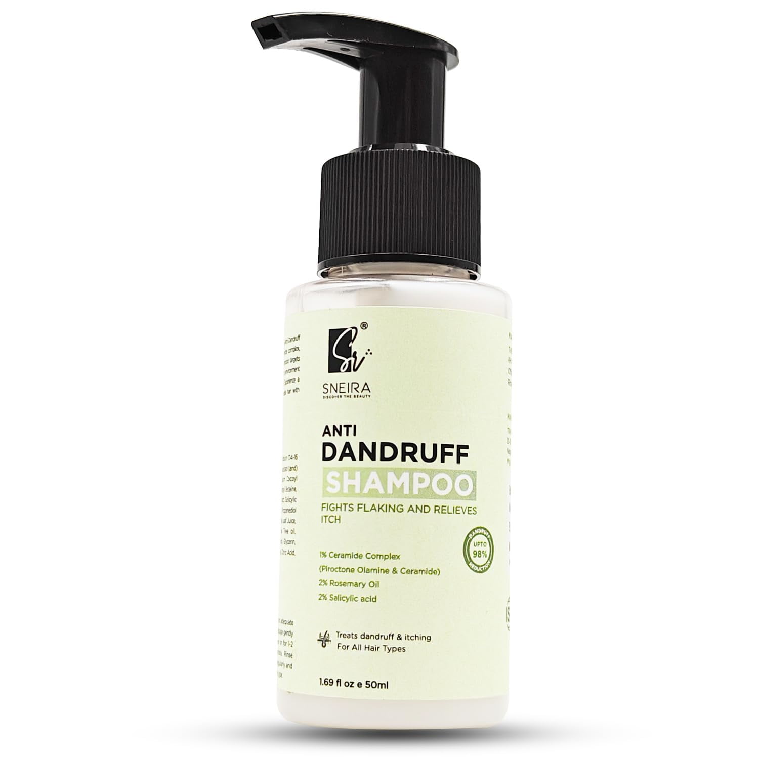 SNEIRA AntiDandruff Shampoo 50 ml 2 Rosemary Oil 2 Salicylic Acid 1 ...