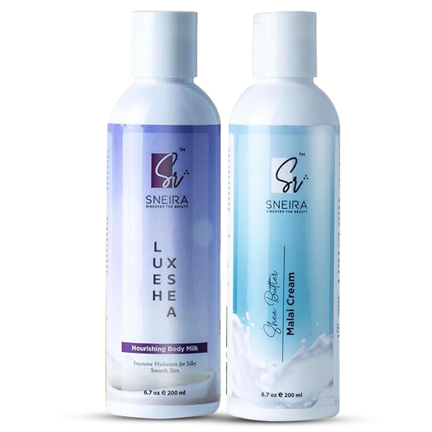 SNEIRA Nourishing Shea Butter Malai Cream Body Lotion LUXESHEA ...